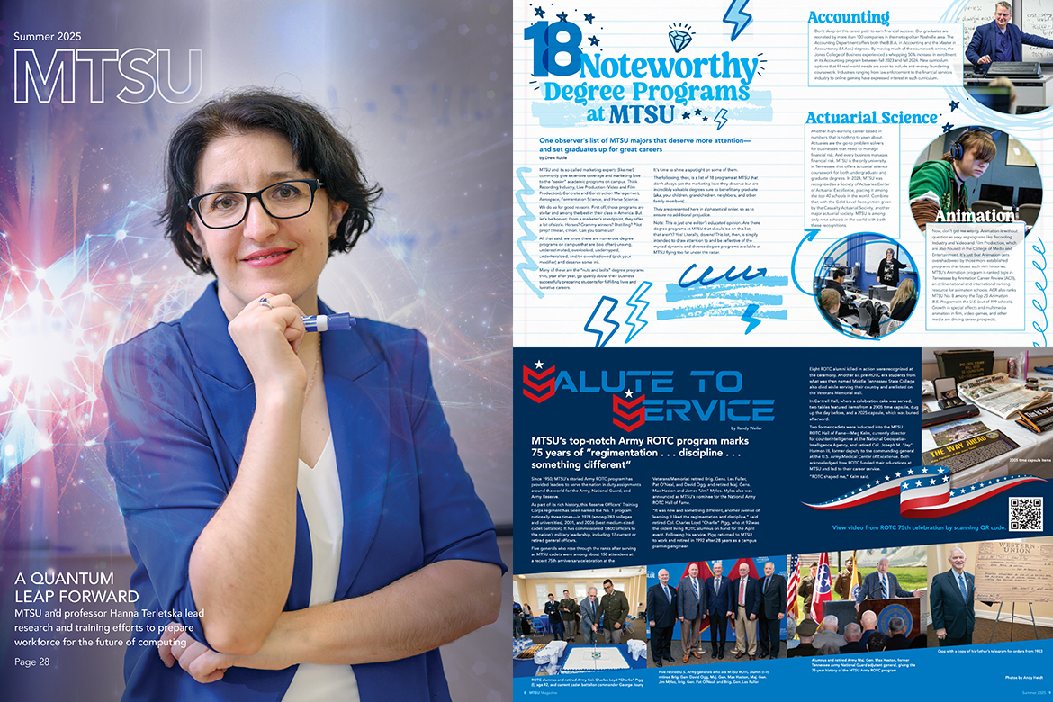 MTSU magazine’s summer 2025 edition spotlights quantum science, academic programs – MTSU News