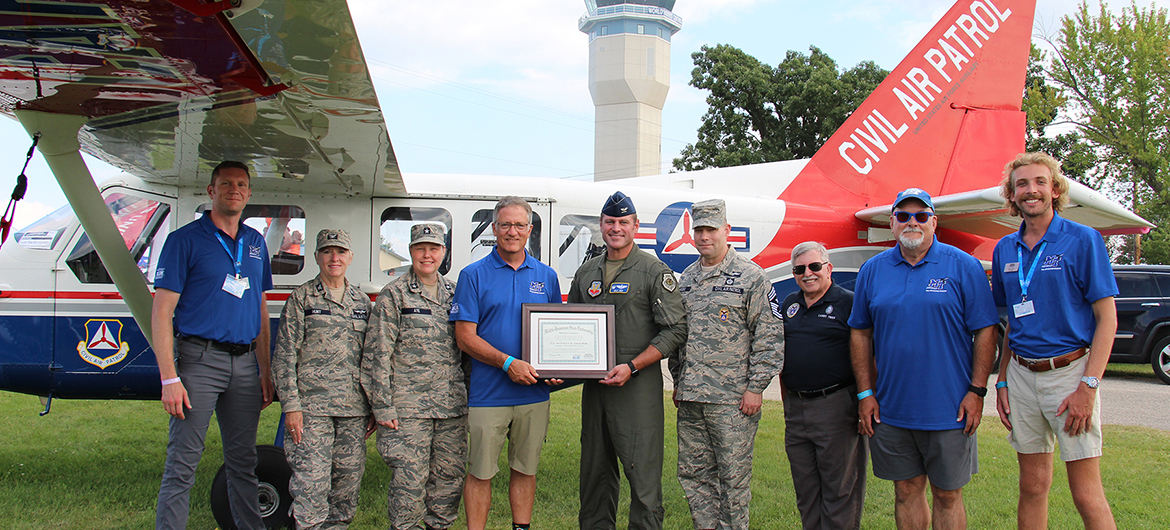 Civil Air Patrol-US Air Force commander Reid honored by MTSU at EAA ...